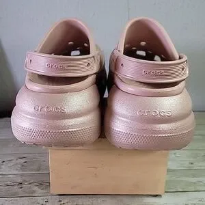 CROCS | Shoes | Crocs Classic Crush Shimmer Platform Clog Men 9 Women 1 ...